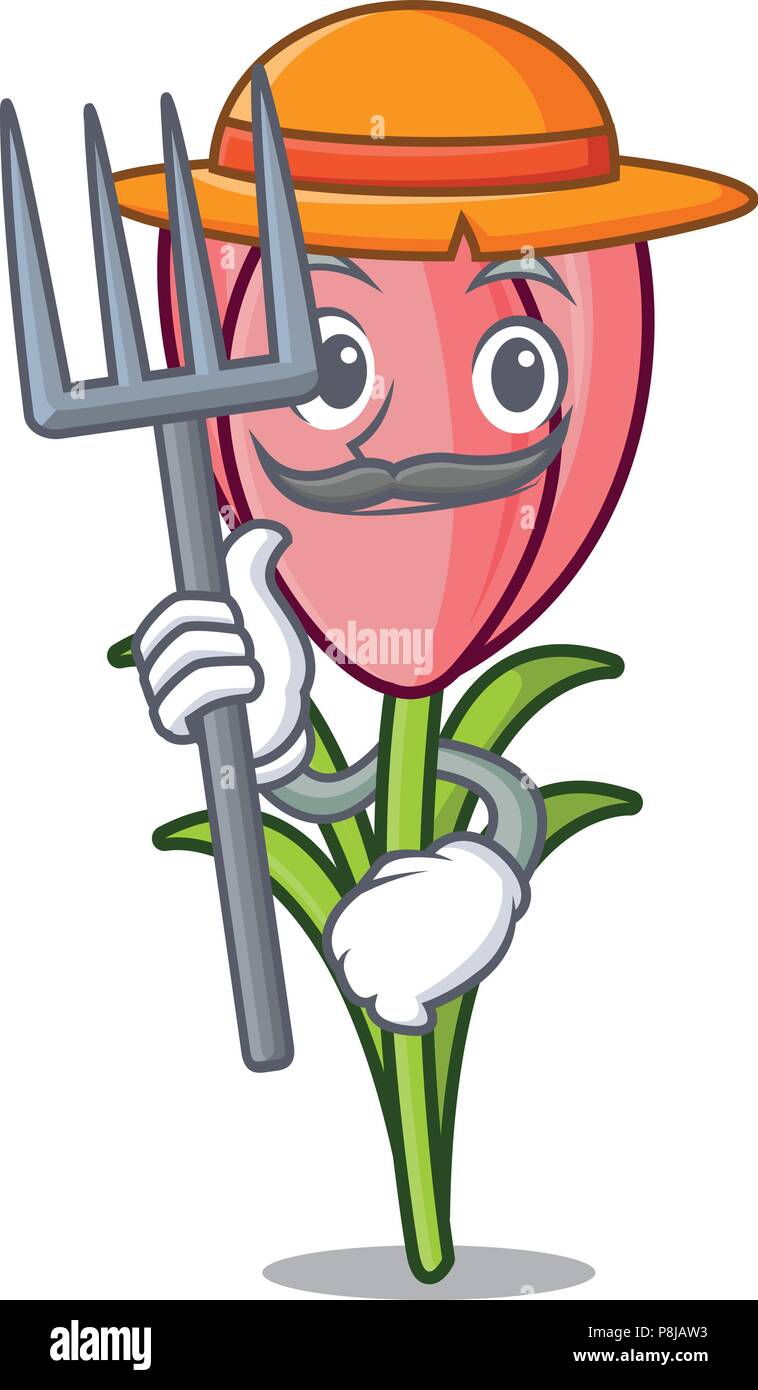 Farmer crocus flower character cartoon Stock Vector Image & Art - Alamy