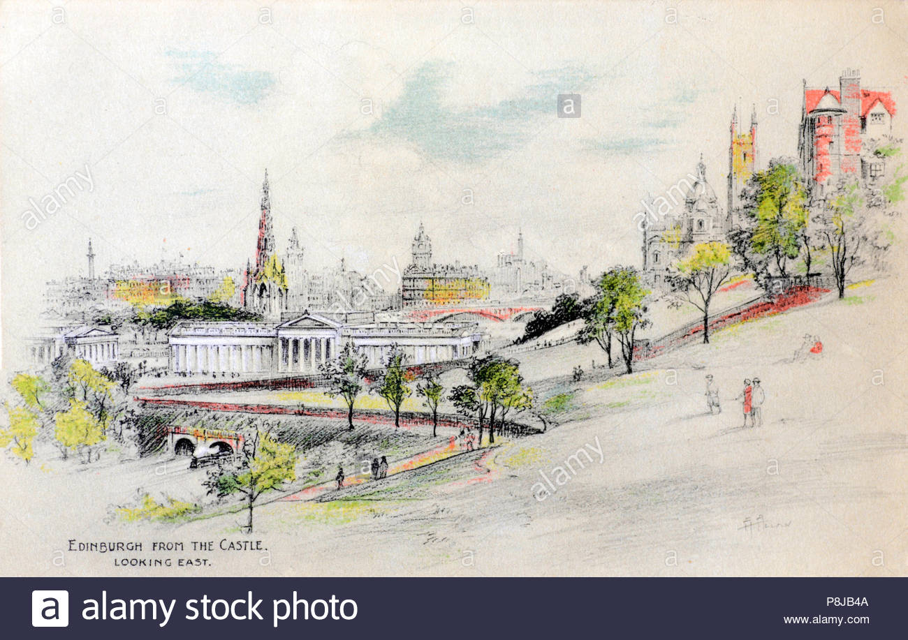 1920s colour postcard view from hi-res stock photography and images - Alamy