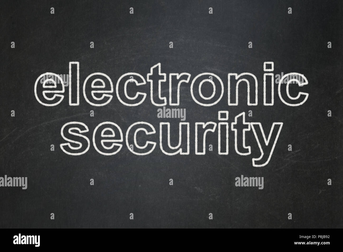 Privacy concept: Electronic Security on chalkboard background Stock Photo - Alamy