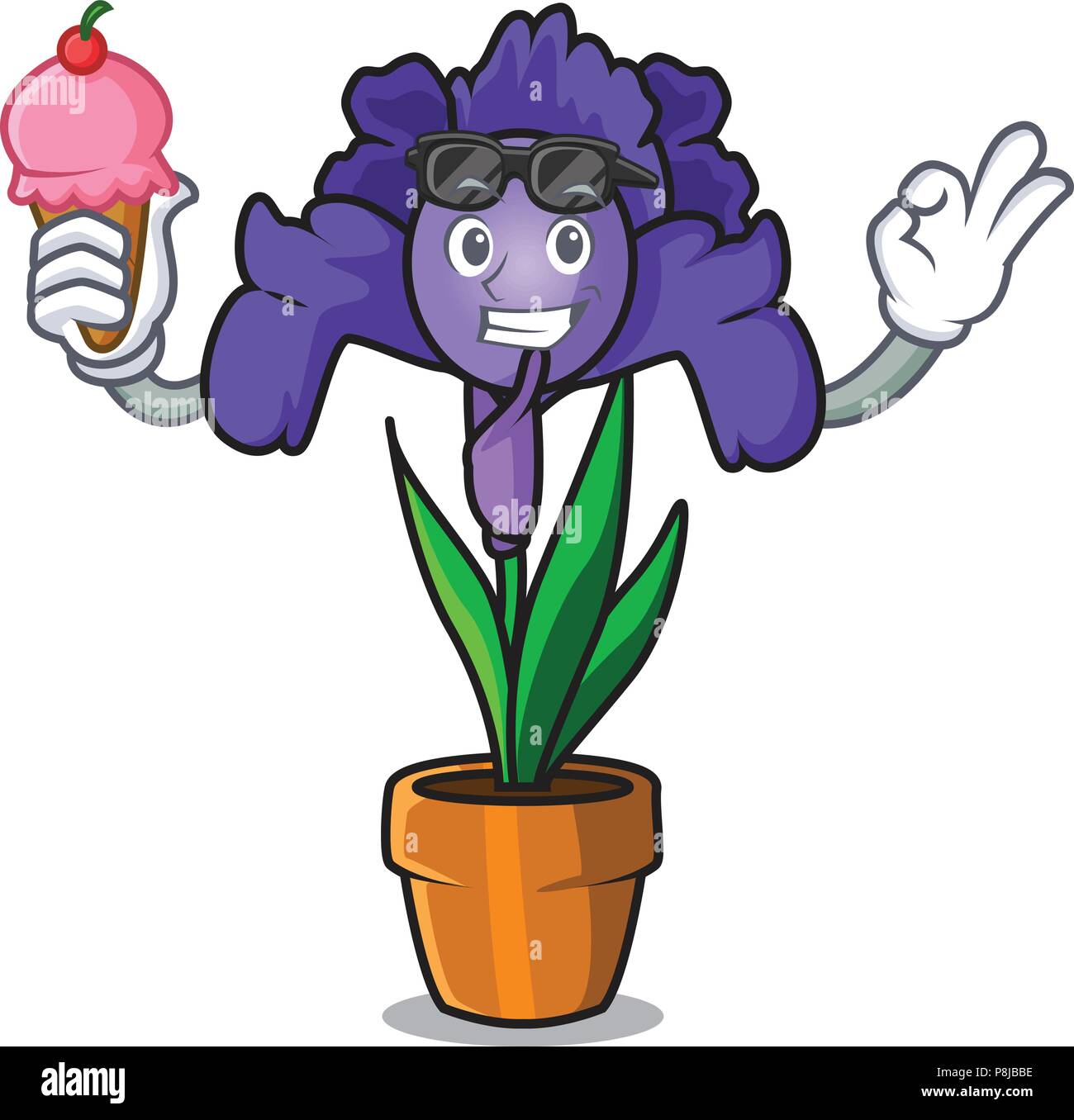 Beach iris Stock Vector Images - Alamy