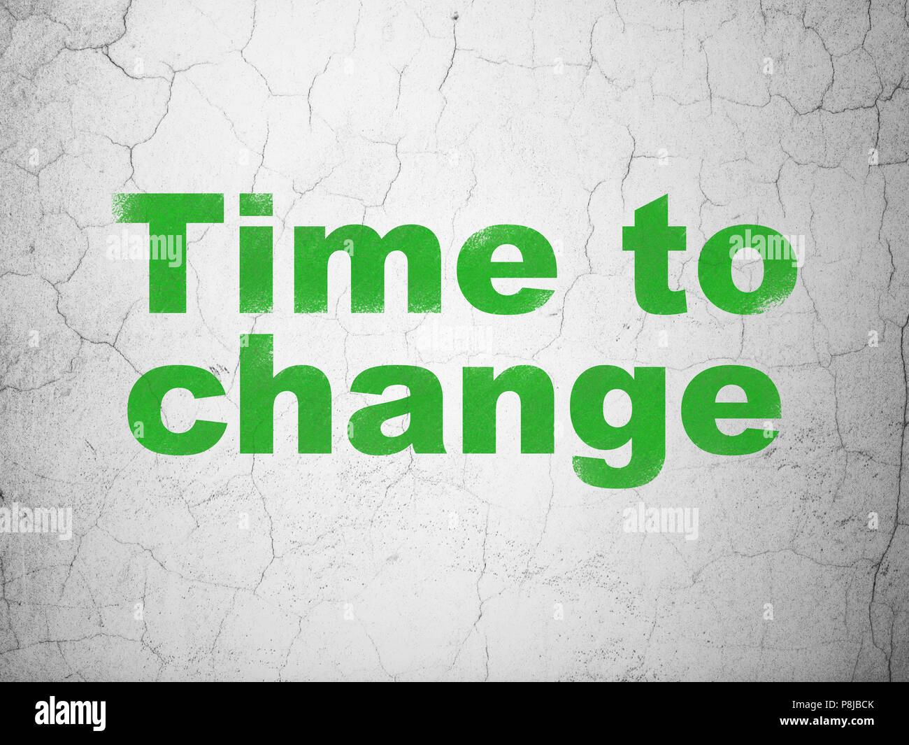 Timeline concept: Time to Change on wall background Stock Photo - Alamy