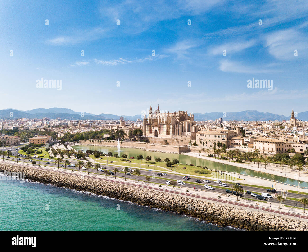 Palma cathedral aerial hi-res stock photography and images - Alamy