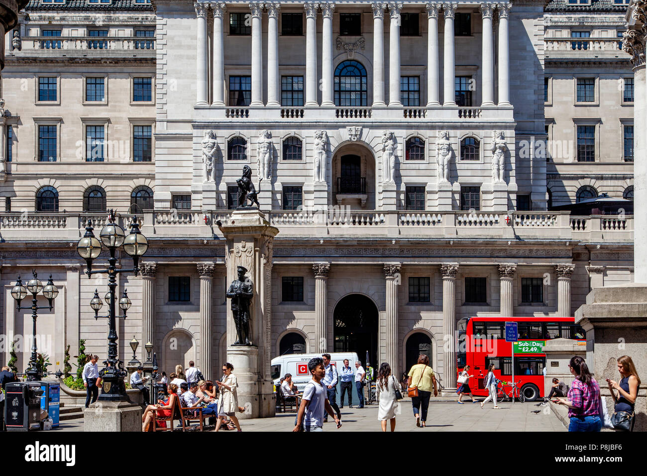 The Bank Of England, Threadneedle Street, The City of London, London ...
