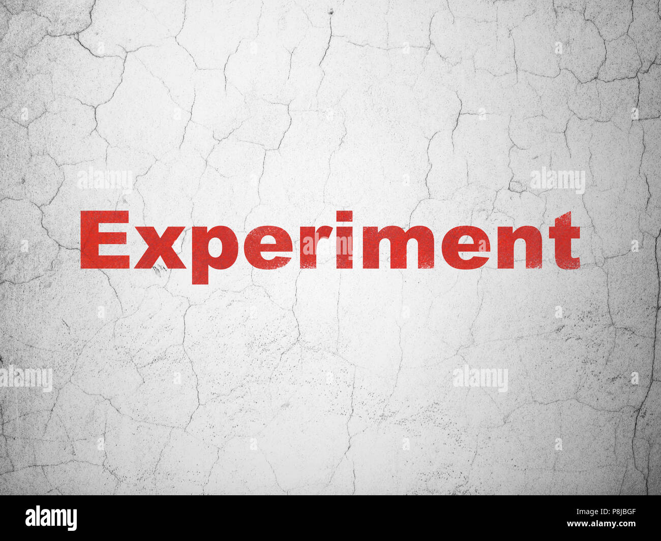 Science concept: Experiment on wall background Stock Photo - Alamy