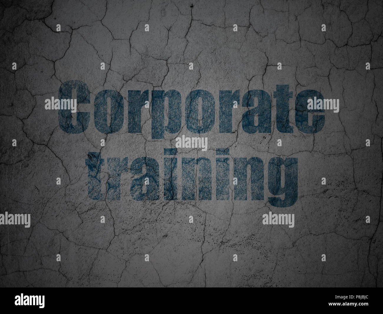 Learning concept: Corporate Training on grunge wall background Stock ...