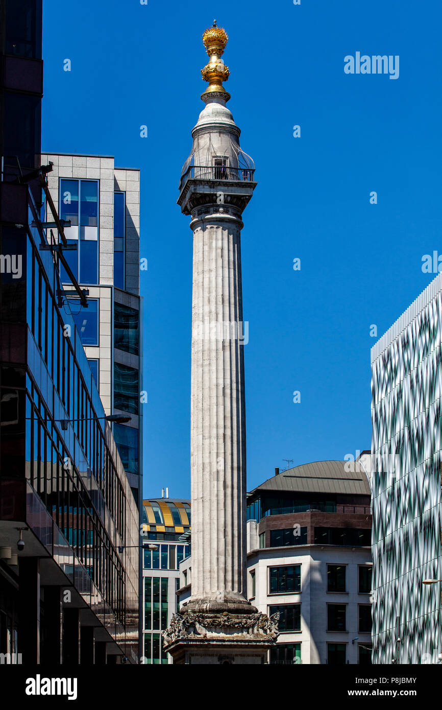 The Monument To The Great Fire of London, more commonly known as just ...