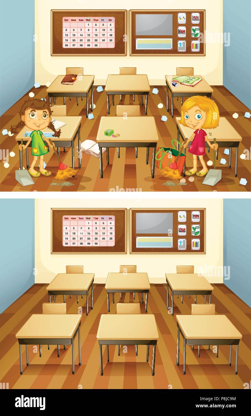 Student Cleaning Classroom High Resolution Stock Photography and Images ...