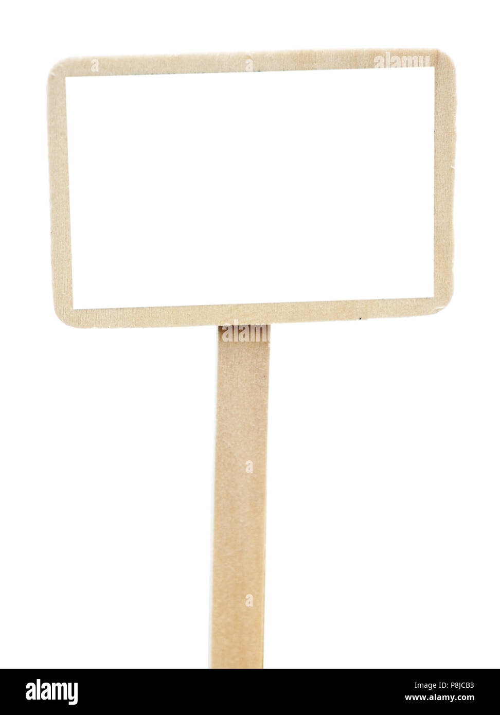 Empty sign isolated on white Stock Photo - Alamy