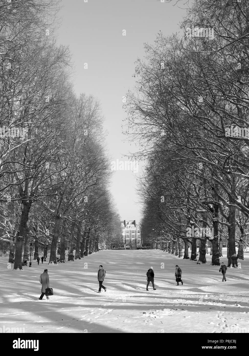 Daytime park scene Black and White Stock Photos & Images - Alamy