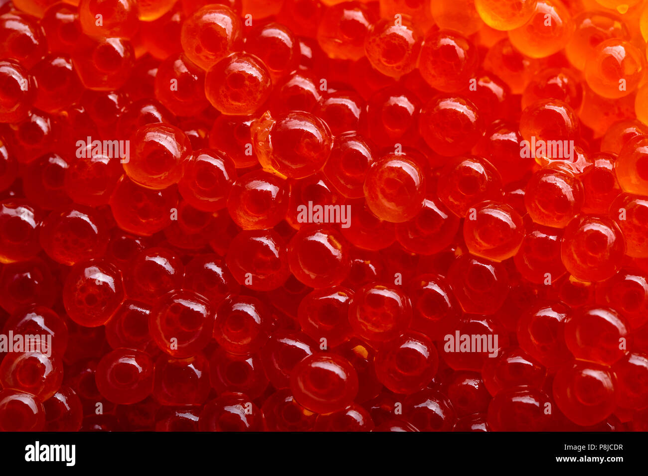 Red caviar mackro shot , focus on a center Stock Photo - Alamy