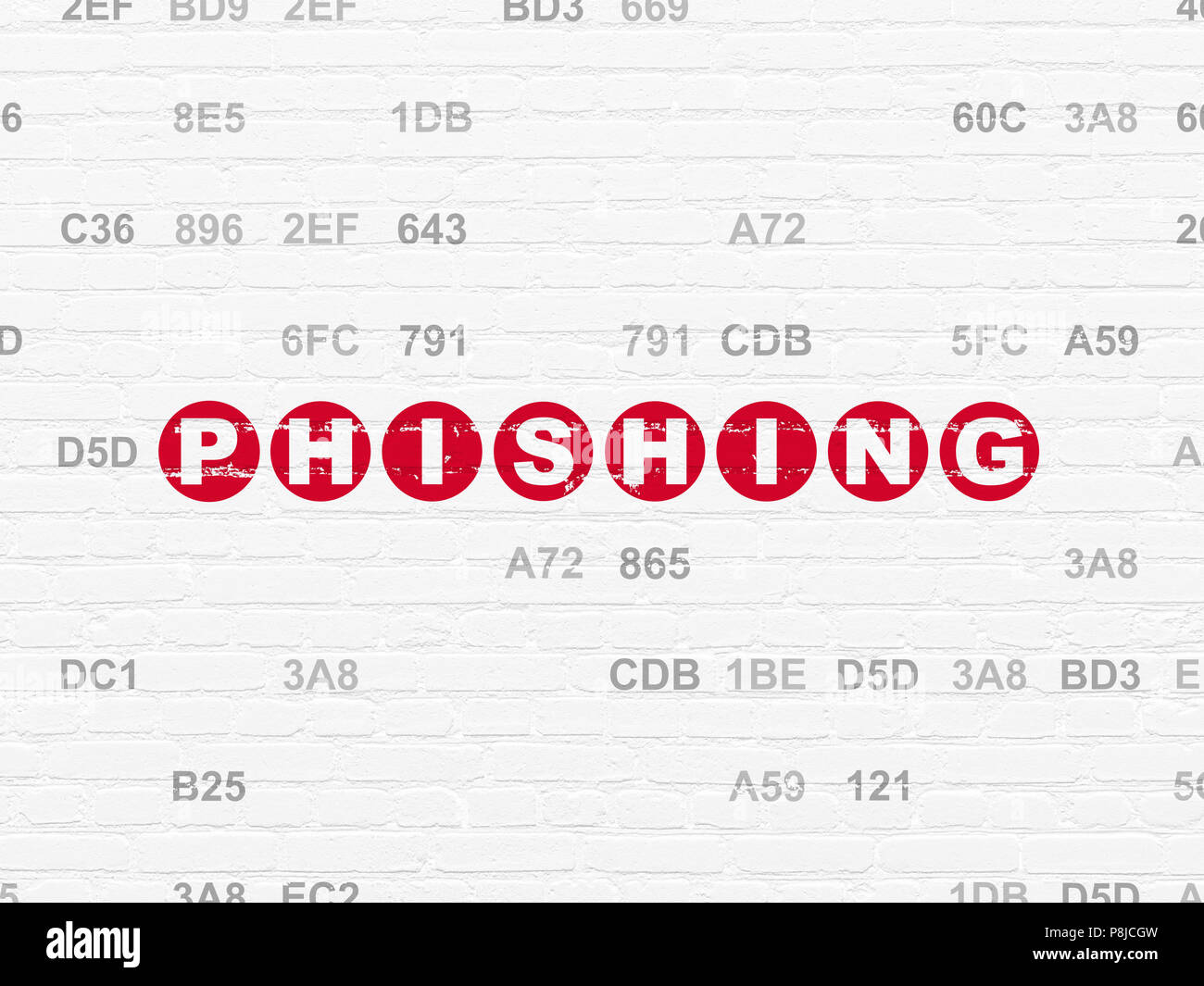 Security concept: Phishing on wall background Stock Photo - Alamy