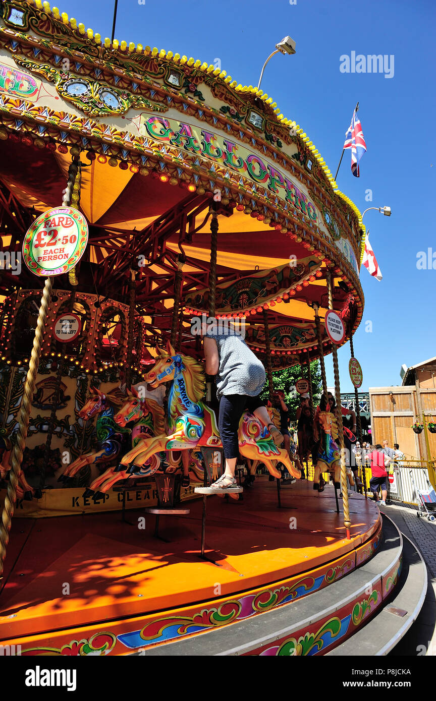 Fairground woman horse hi-res stock photography and images - Alamy