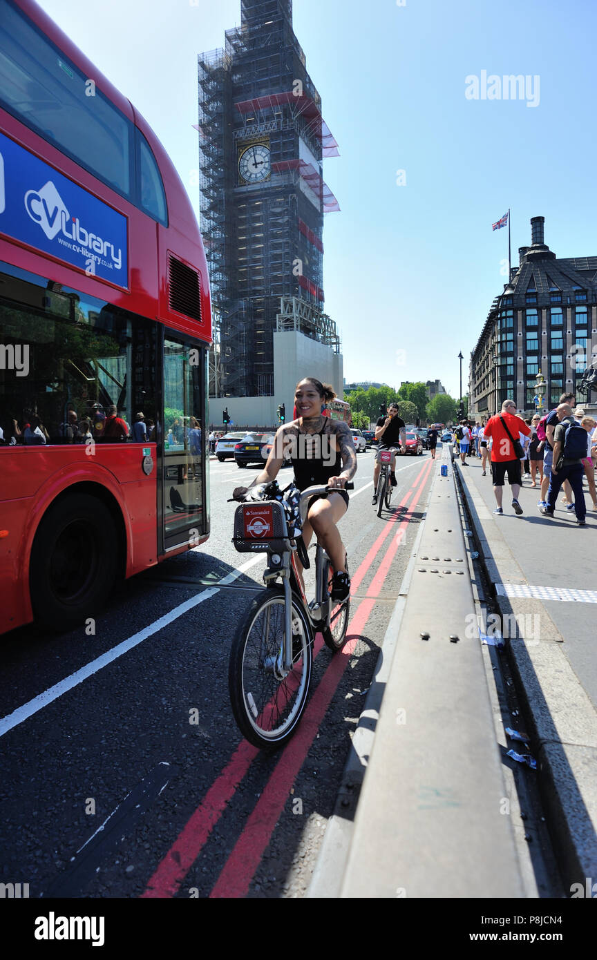 Cycling in London, England, UK Stock Photo - Alamy