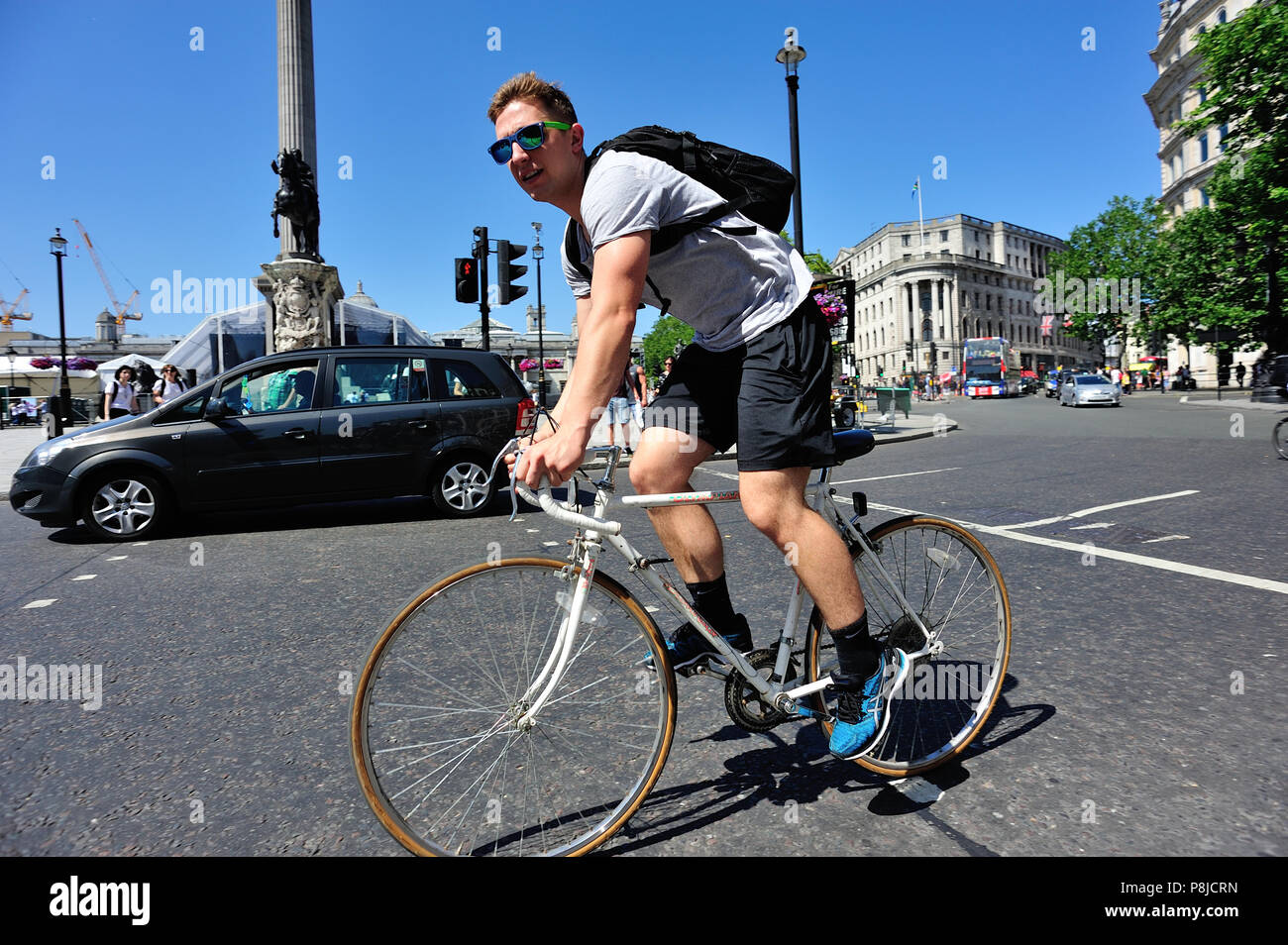 Cycling in London, England, UK Stock Photo - Alamy