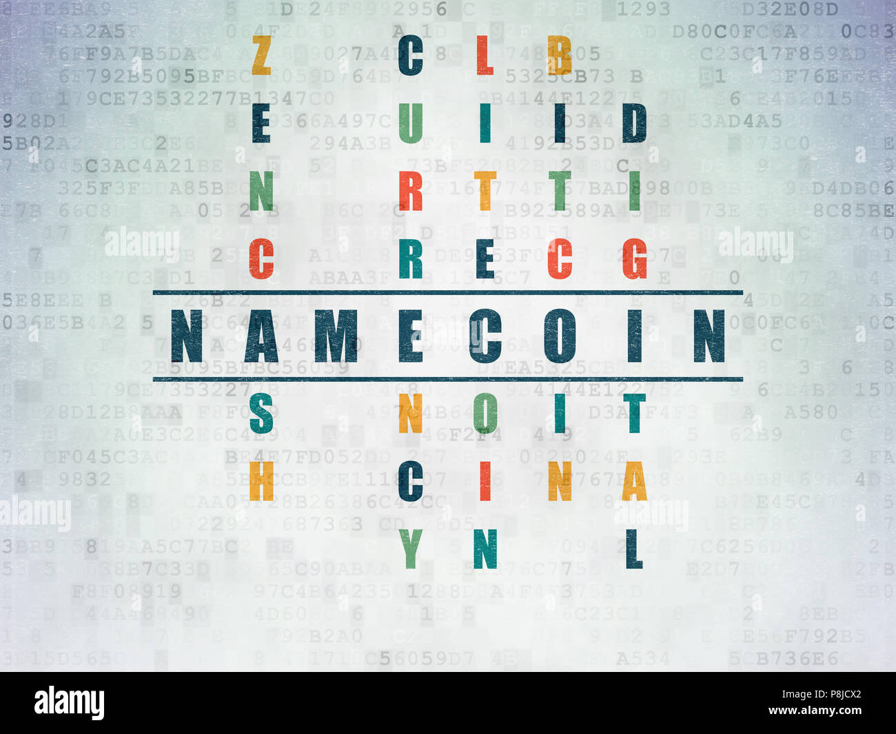 Blockchain concept: Namecoin in Crossword Puzzle Stock Photo - Alamy