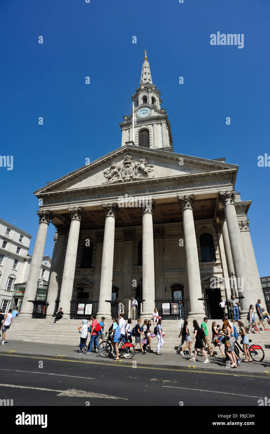 St. Martin in the fields, Trafalgar Square, London, England, UK Stock ...