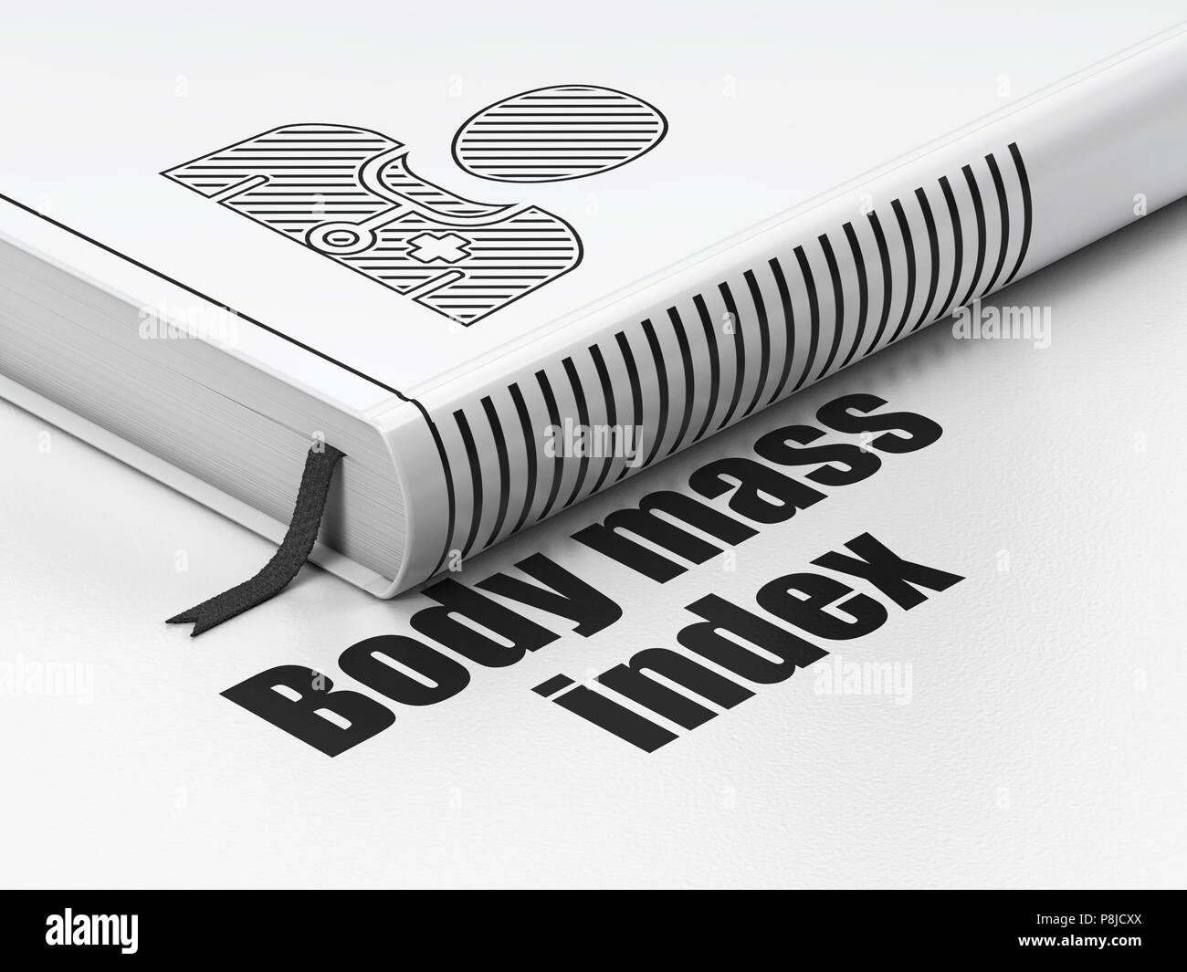 Health concept: book Doctor, Body Mass Index on white background Stock ...