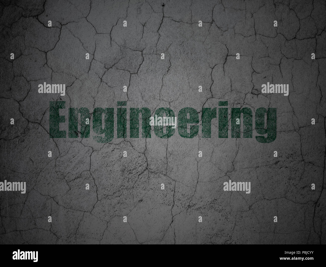 Science concept: Engineering on grunge wall background Stock Photo - Alamy