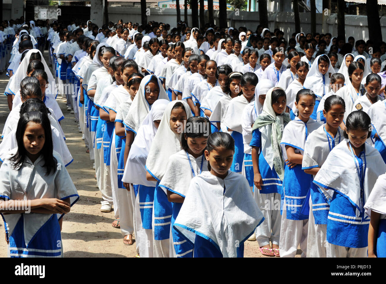 Dhaka, Bangladesh - June 12, 2012: Bangladeshi student’s practices ...