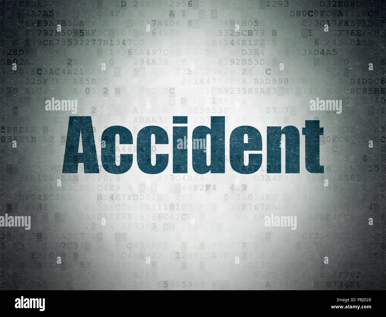 Insurance concept: Accident on Digital Data Paper background Stock ...
