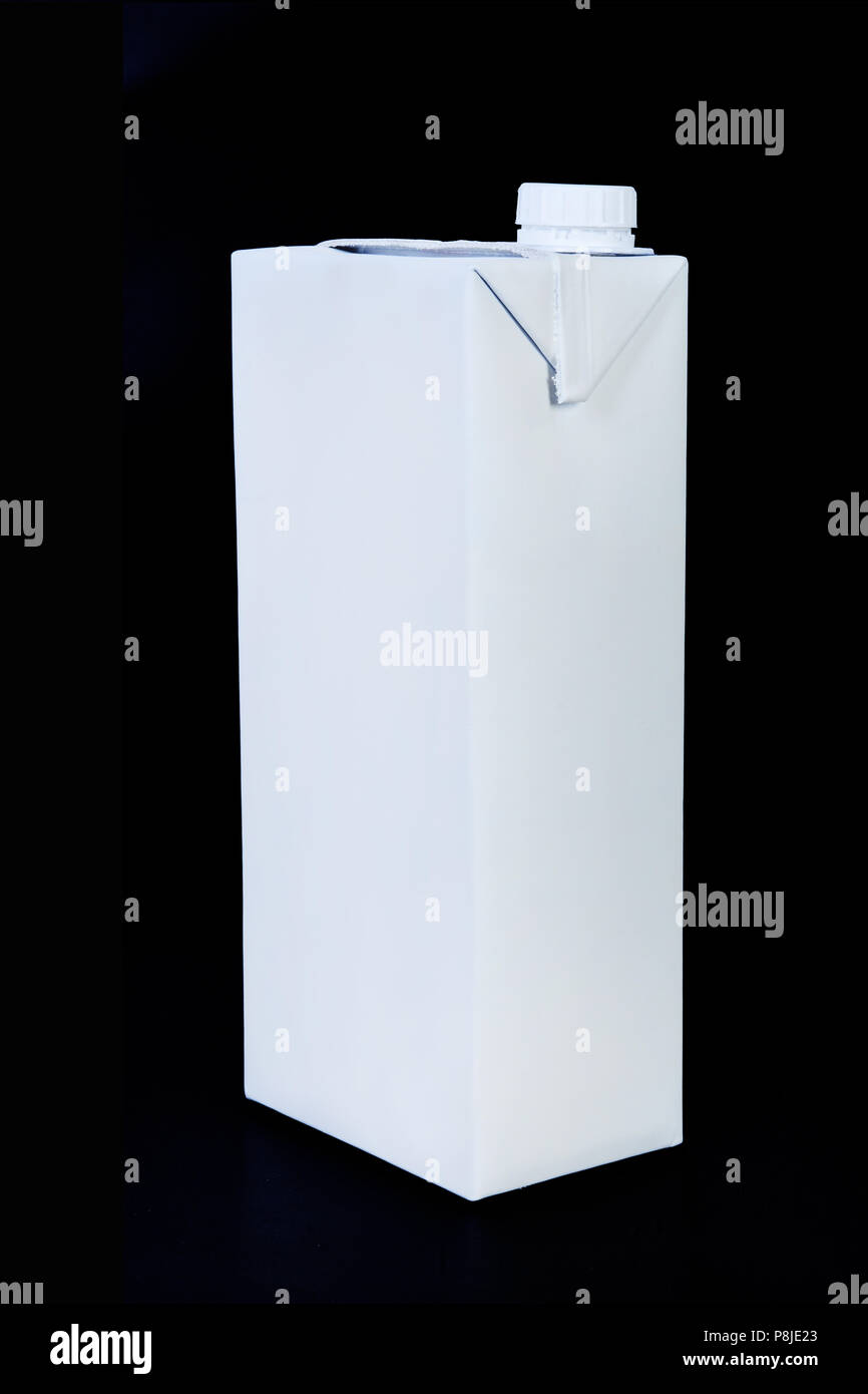 tetra brick isolated on black Stock Photo - Alamy