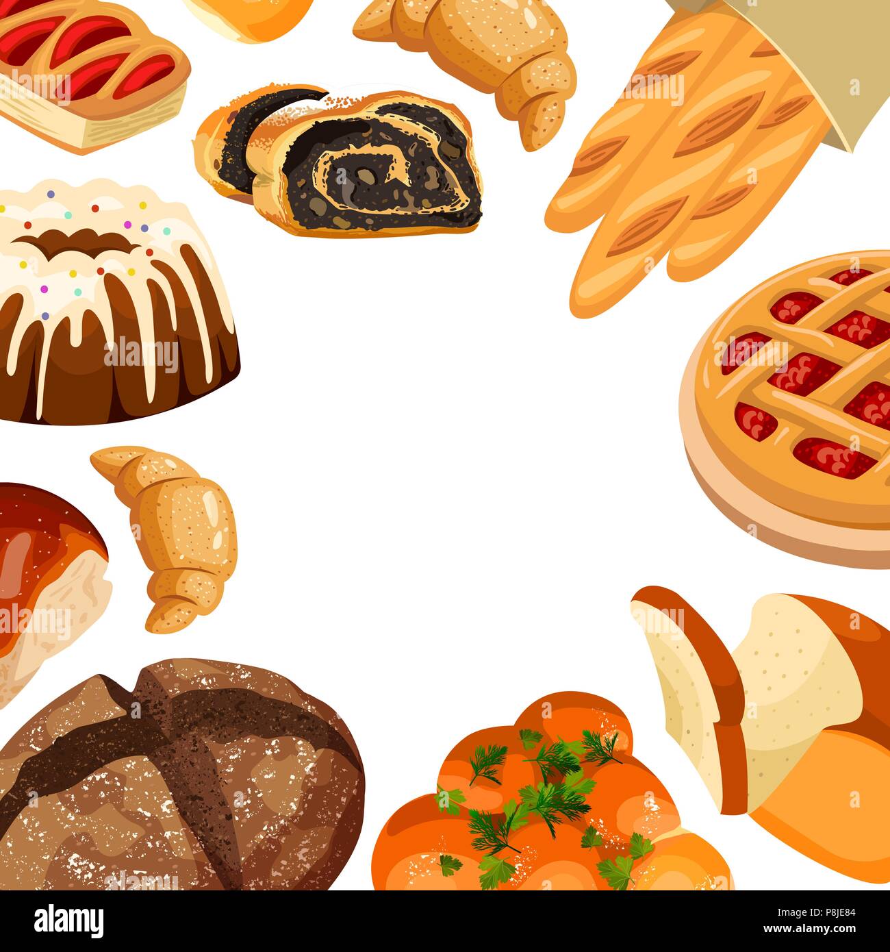 Ciabatta sliced fresh bread Stock Vector Images - Alamy