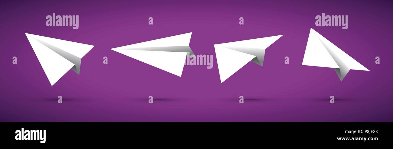 Paper airplane set hi-res stock photography and images - Alamy