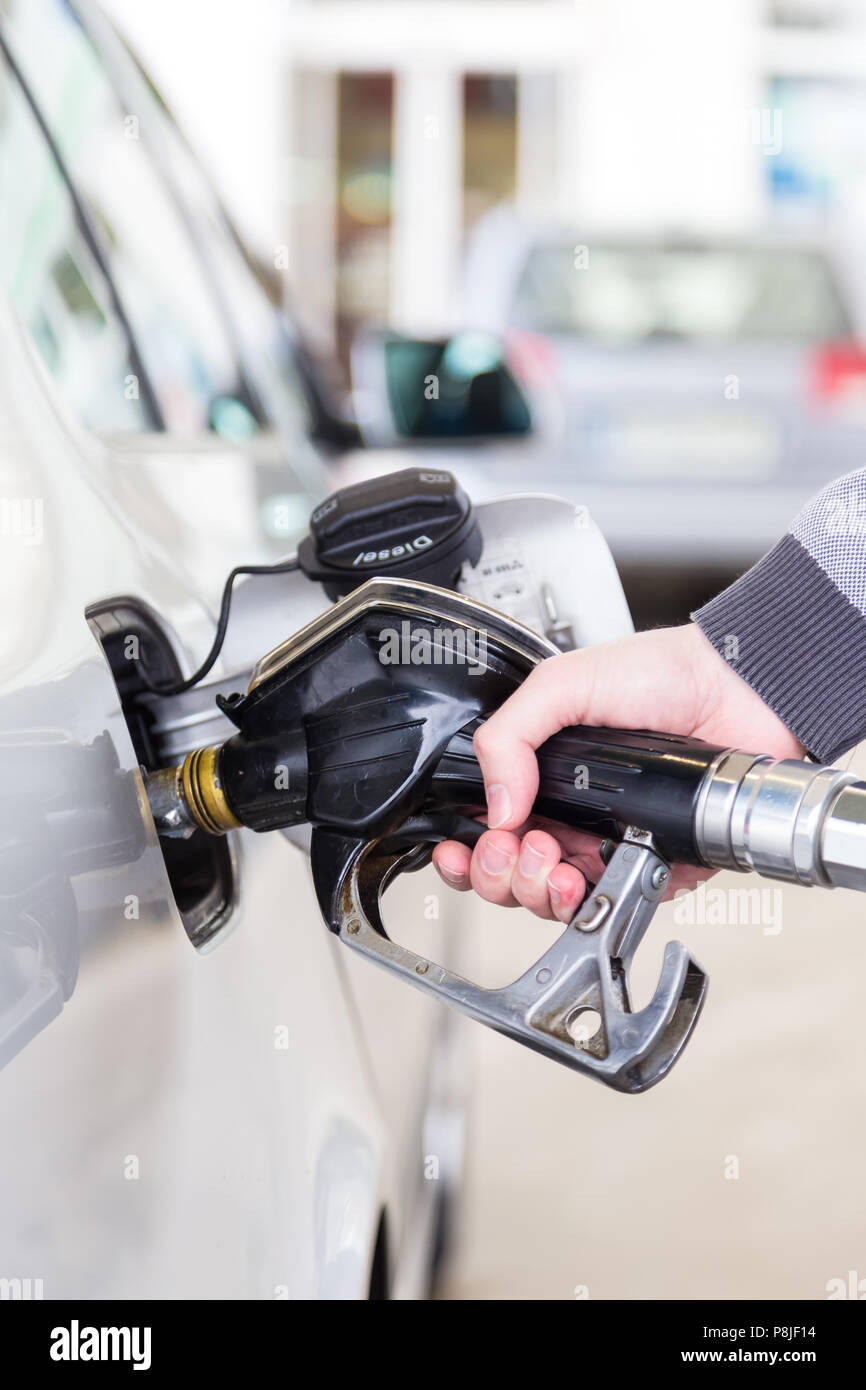 Hand fuel pump hi-res stock photography and images - Alamy
