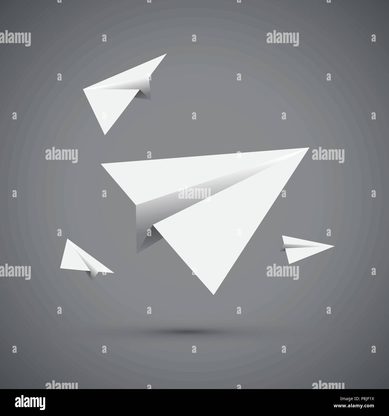 paper aeroplane set Stock Vector Image & Art - Alamy