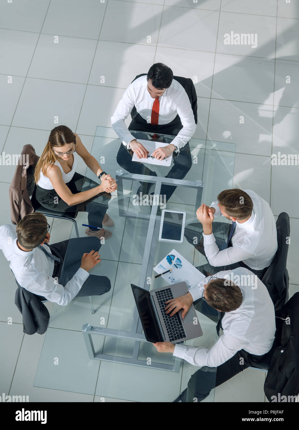 Business Meeting Discussion Working Office Concept Stock Photo - Alamy