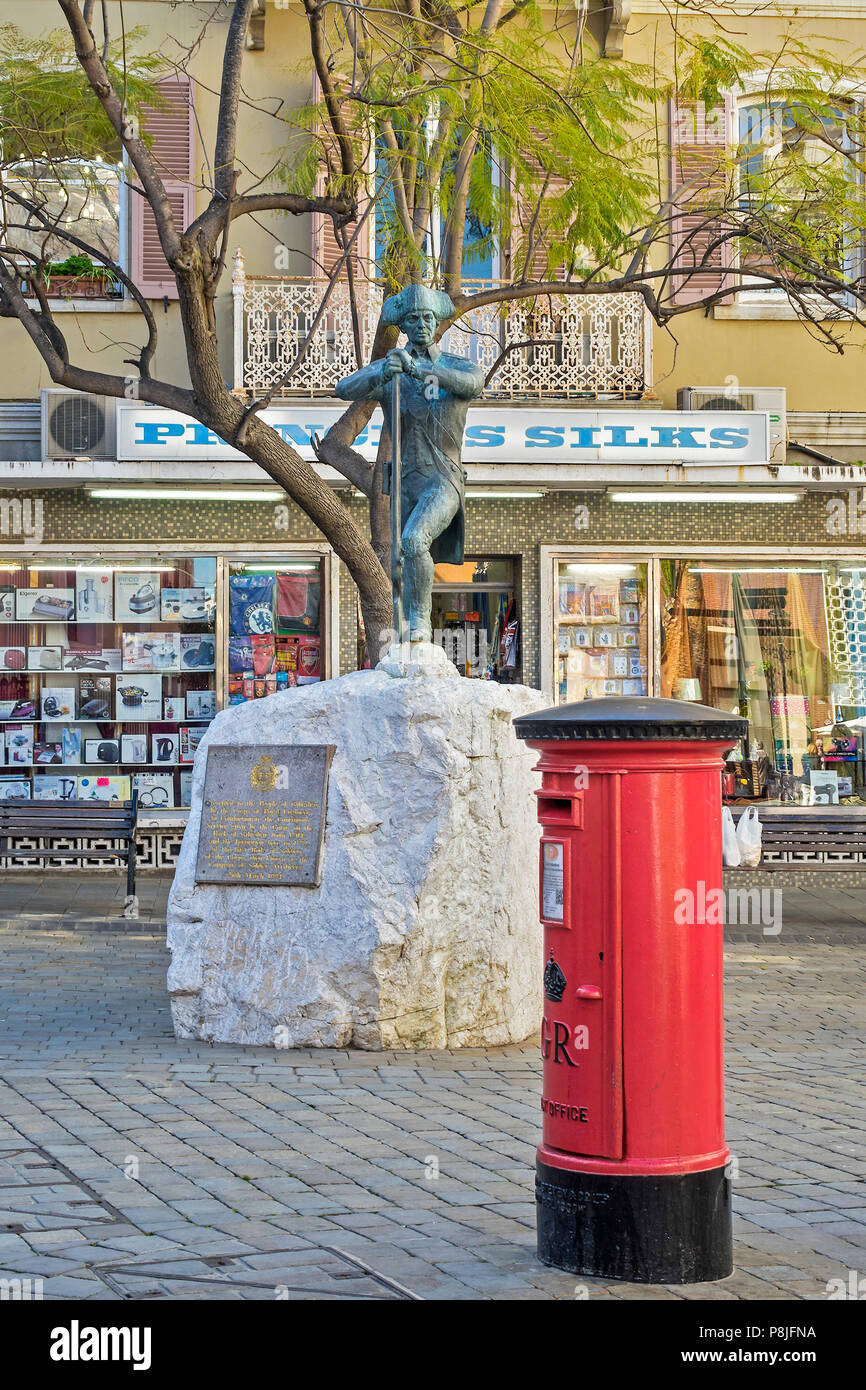 Commemorative Monument To The Royal Engineers Gibraltar Stock Photo - Alamy