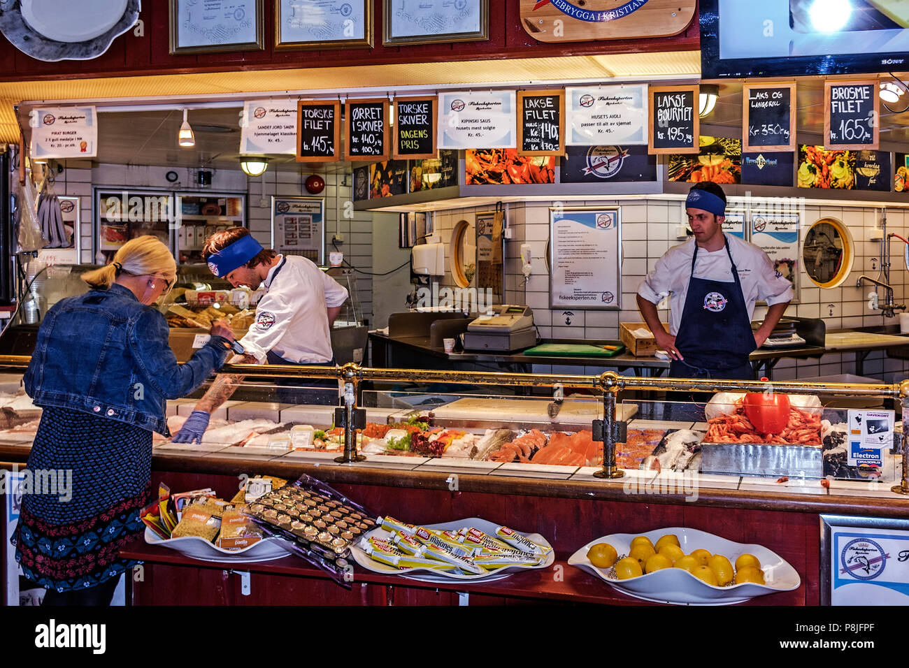 Fish price list fish market hi-res stock photography and images - Alamy