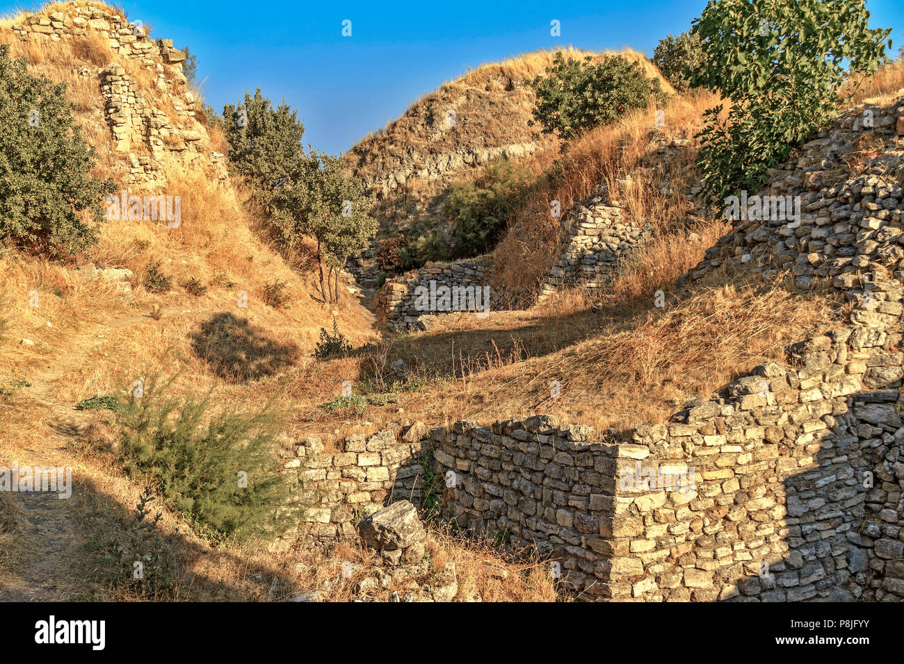 Walls of ancient troy hi-res stock photography and images - Alamy
