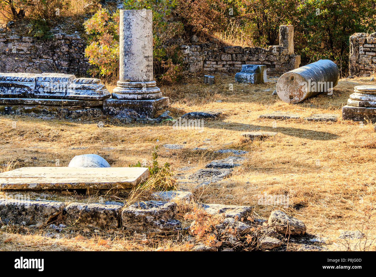Remains Of troy Among The Trees Turkey Stock Photo - Alamy