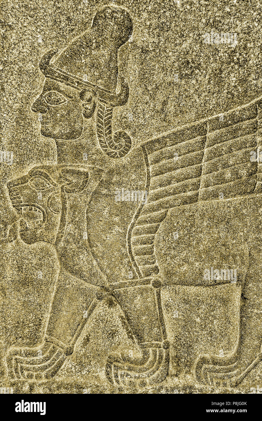 three headed Sphinx legend of Gilgamesh Ankara Turkey Stock Photo - Alamy