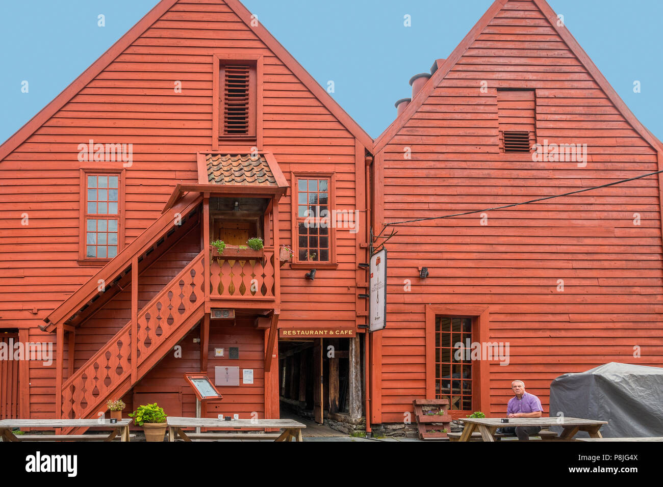 Traditional Old Wood Framed Buildings Bergen Norway Stock Photo - Alamy