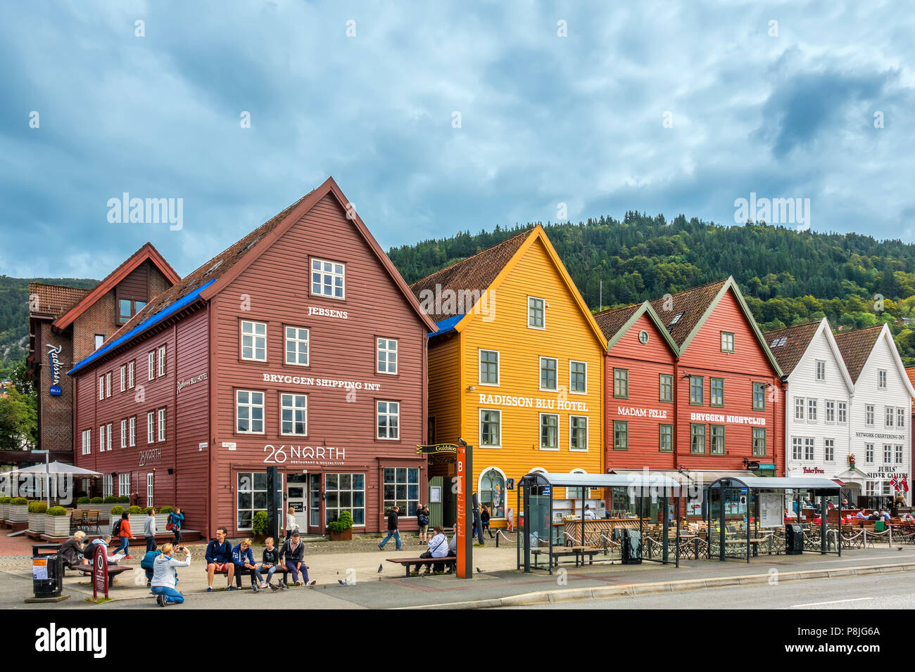 Bryggen Waterfront, Bergen, Norway Stock Photo - Alamy