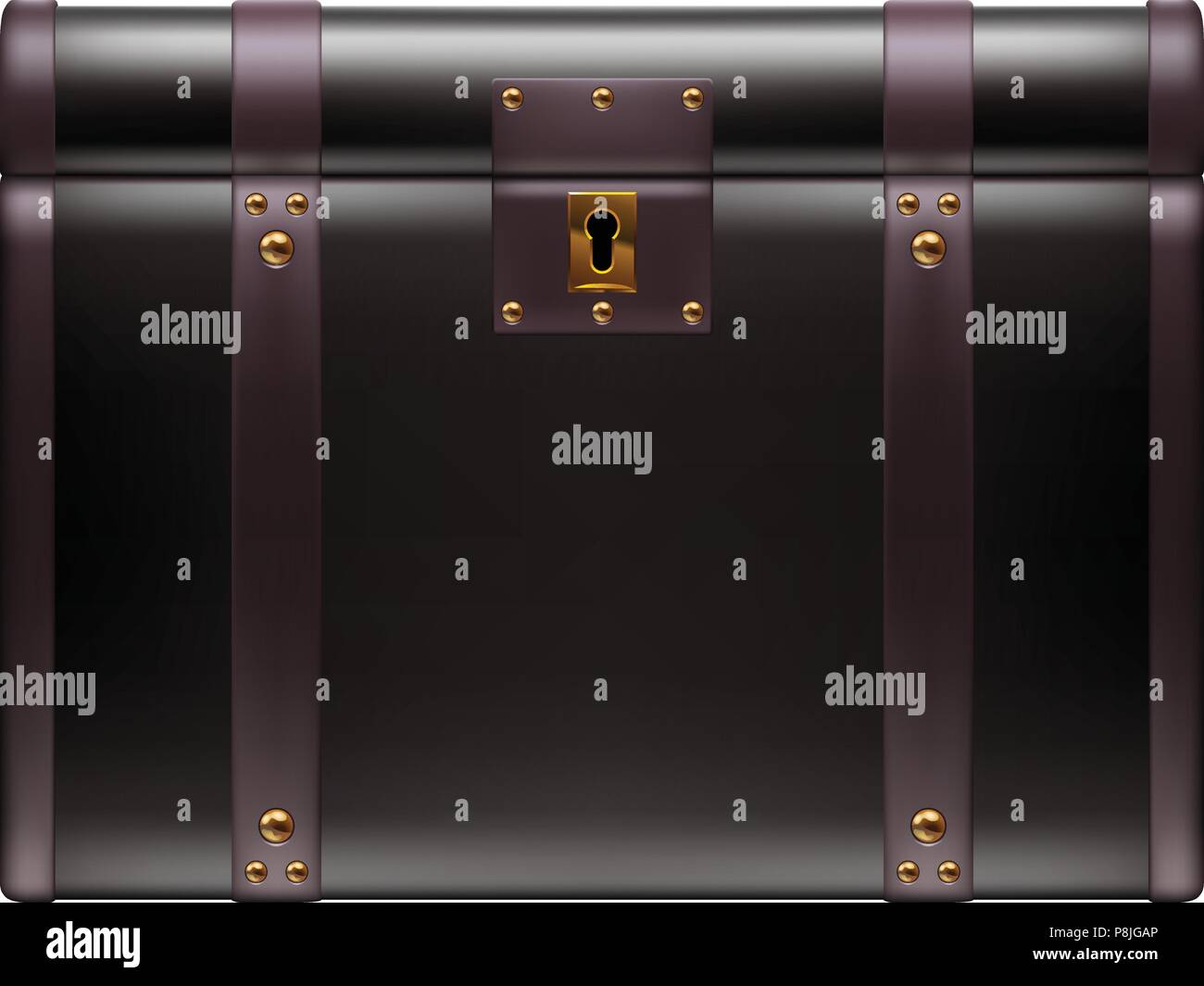 black leather chest Stock Vector Image & Art - Alamy