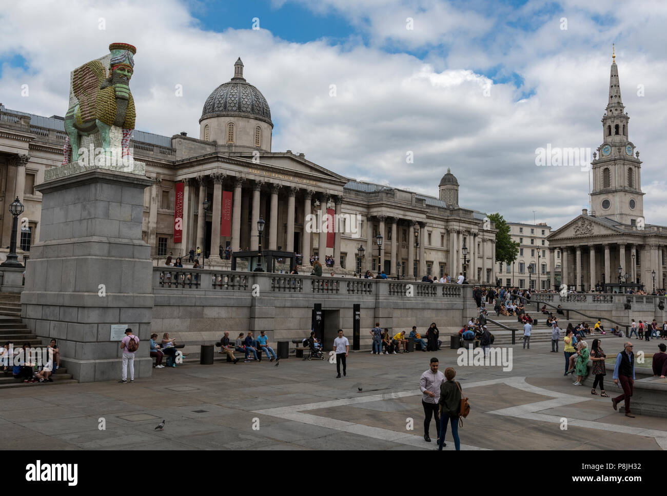 the national gallery, trafalgar square, london, england, uk Stock Photo ...