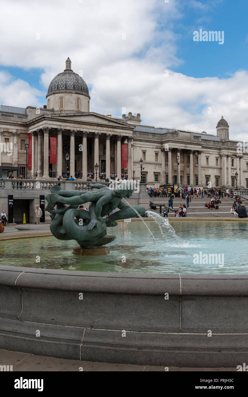 the national gallery, trafalgar square, central london, uk Stock Photo ...