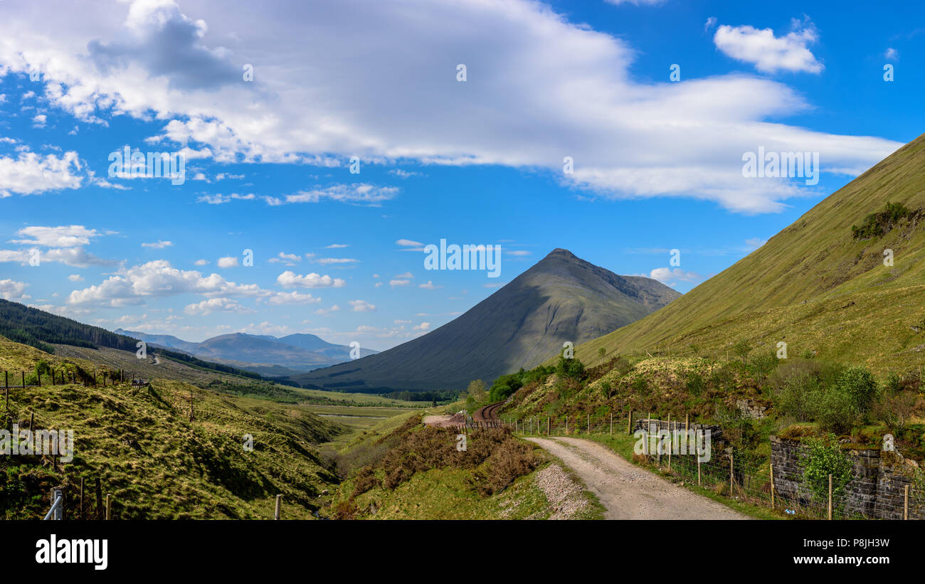 Scottish landscape. mountains and beautiful sky above Scotland Stock ...