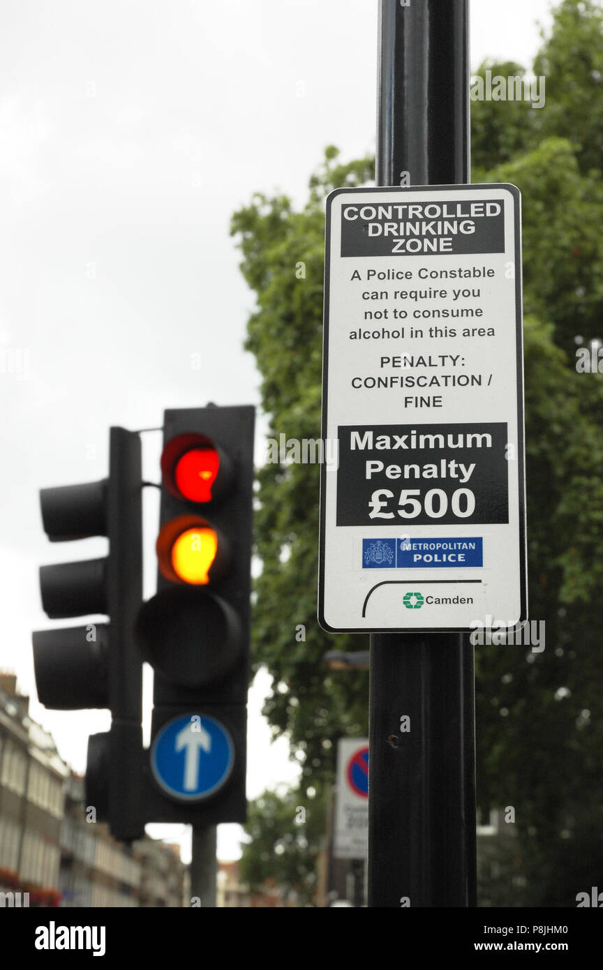 Controlled drinking zone hi-res stock photography and images - Alamy