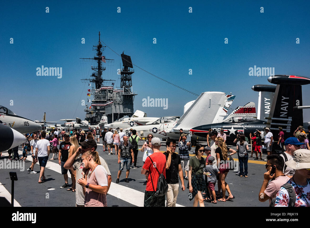 Uss midway museum hangar deck hi-res stock photography and images - Alamy