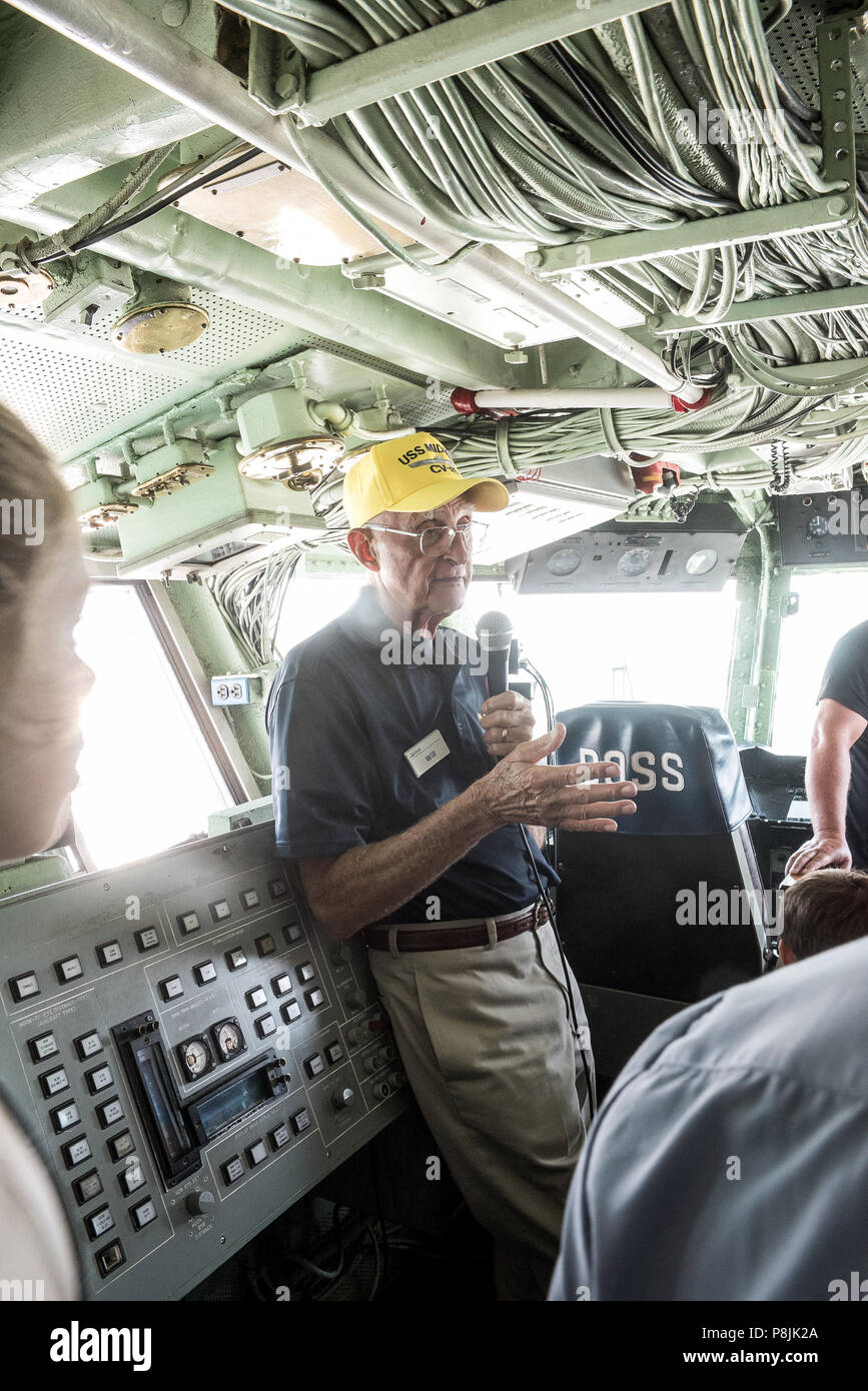 "Island Tour" is what they call a tour of the command and control tower ...