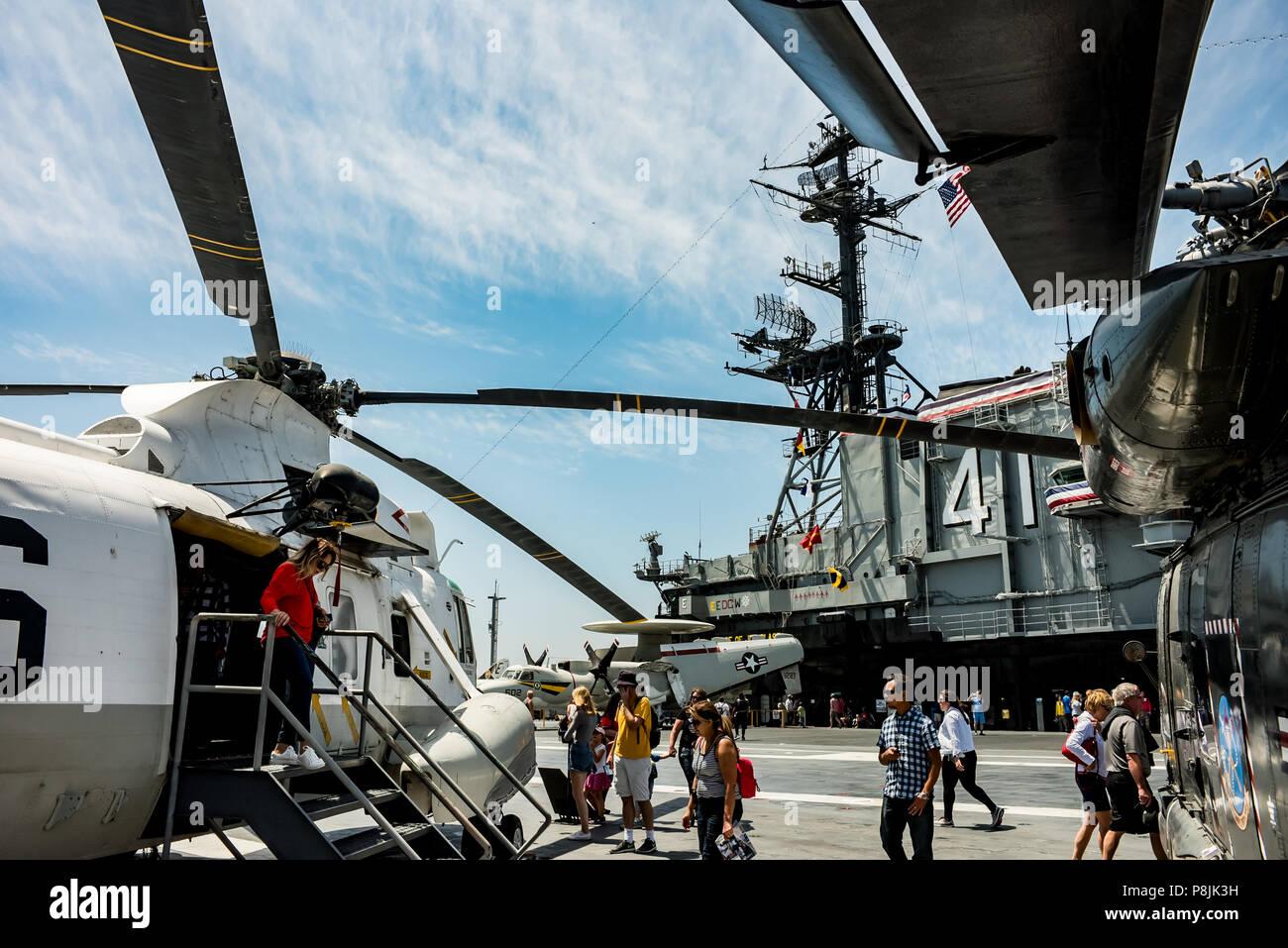 Flight deck images of helicopters, planes, command and control tower ...