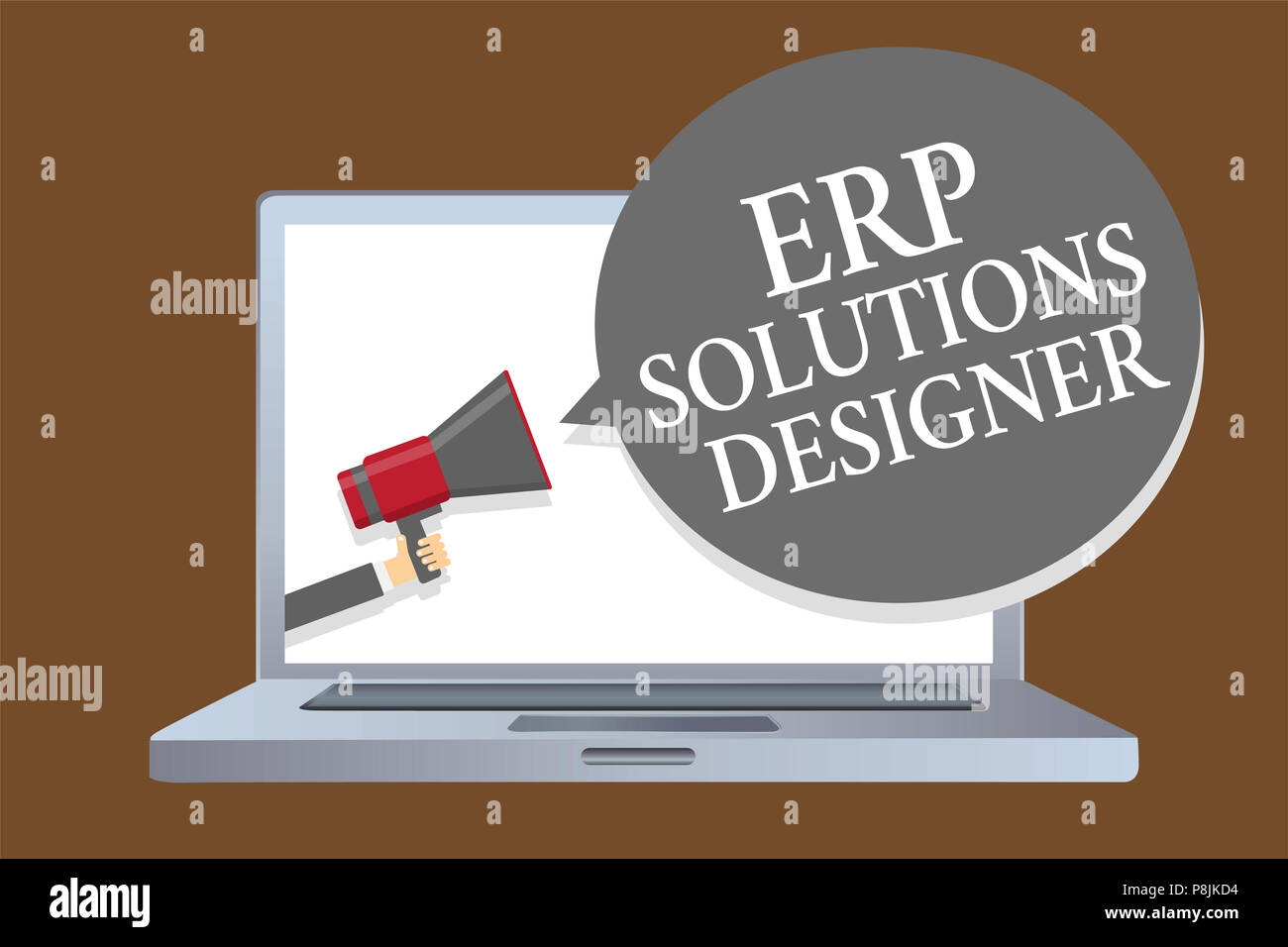 Text sign showing Erp Solutions Designer. Conceptual photo elegant ...