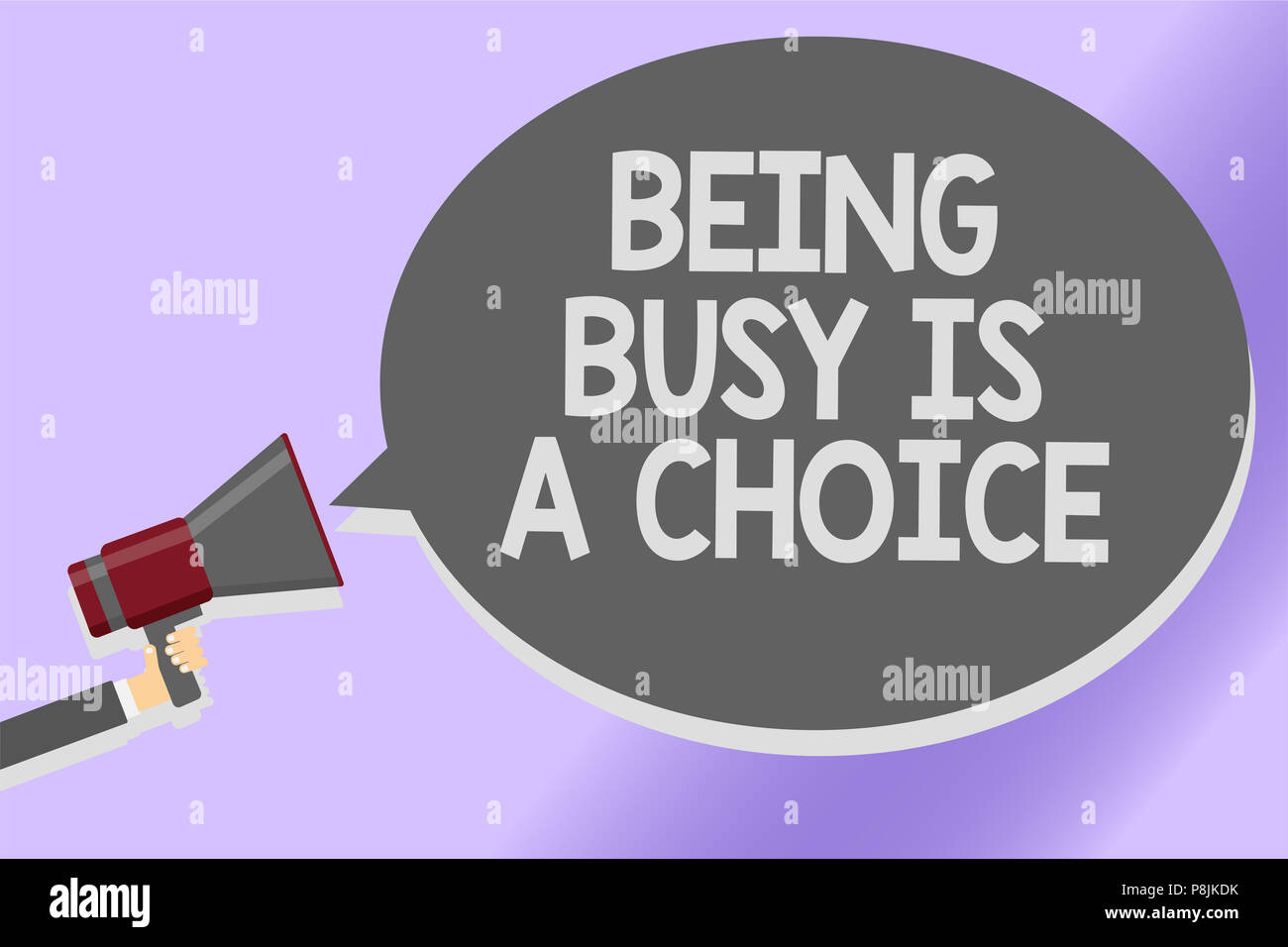 Writing note showing Being Busy Is A Choice. Business photo showcasing ...