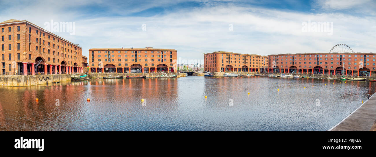 Liverpool waterfront and Albert Dock, UK Stock Photo - Alamy