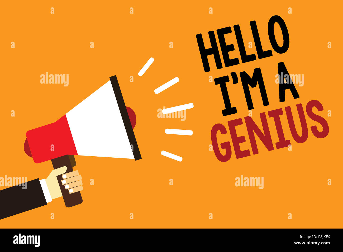 I am a genius hi-res stock photography and images - Alamy