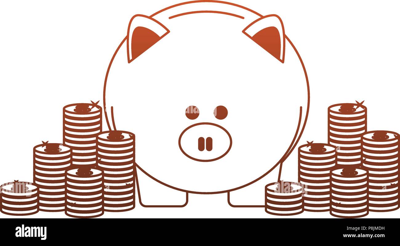 Money and savings red lines Stock Vector Image & Art - Alamy